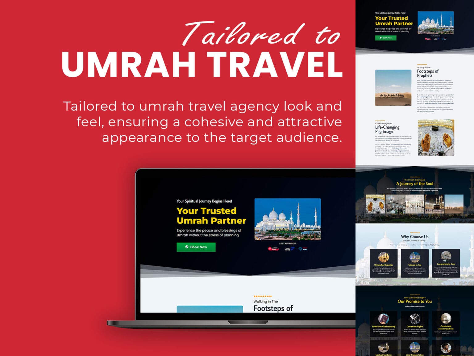 Umrah Travel Agency - Landing Page Template